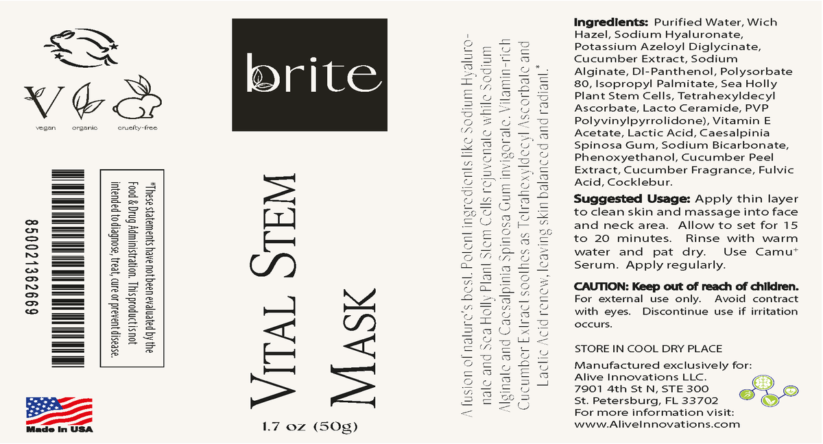 Vital Stem Cell Mask – Alive Innovations